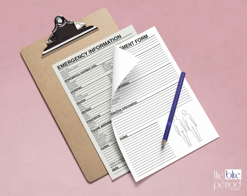 Printable Patient Assessment Form - Etsy