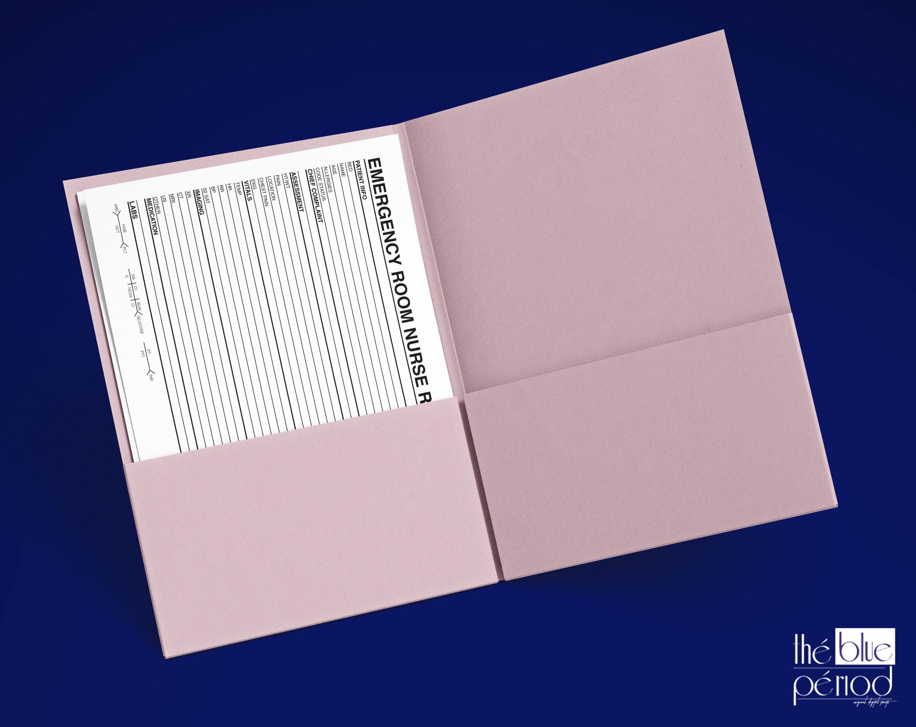 Emergency Room Nurse Report Sheet PDF - Etsy