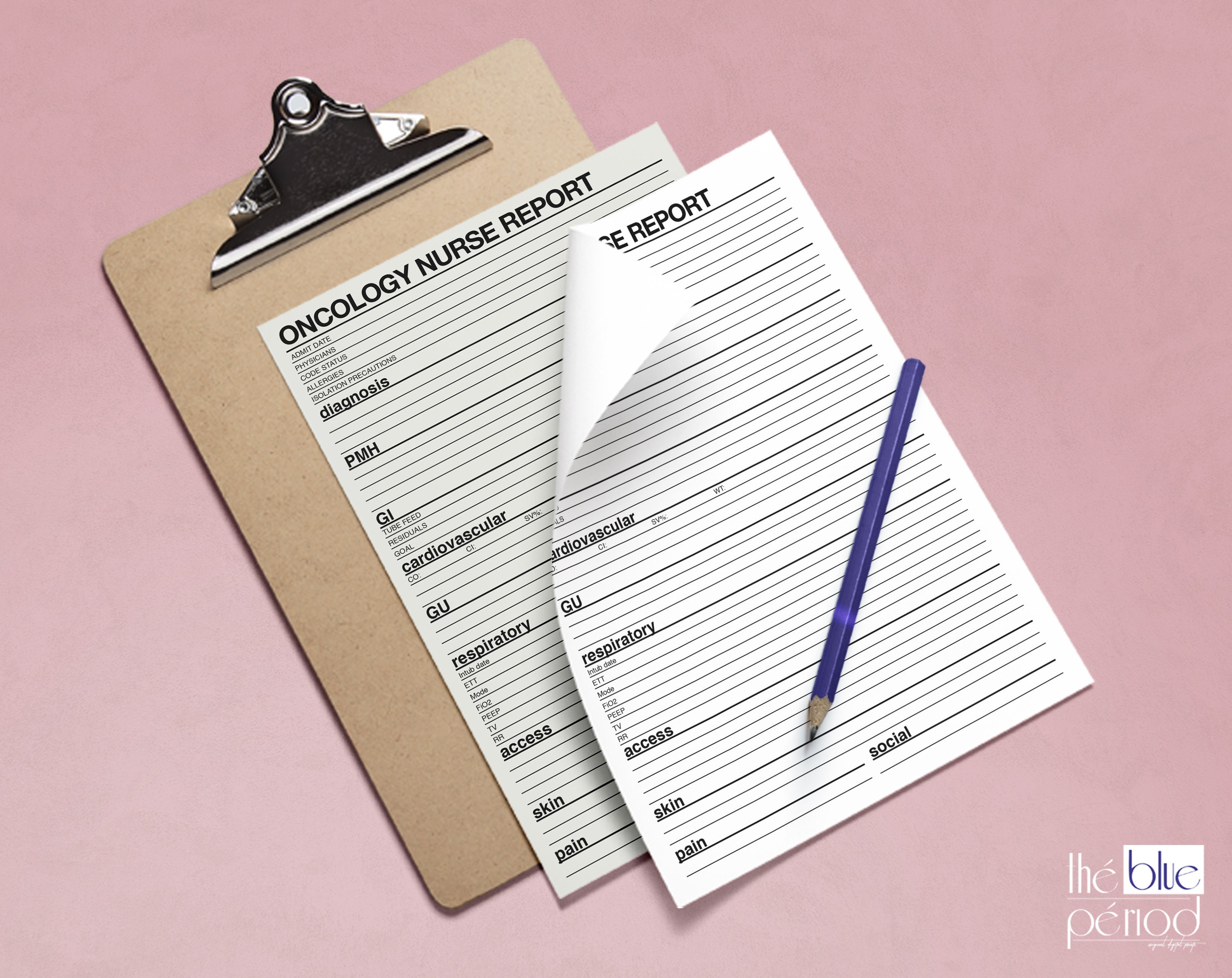 Printable Oncology Nurse Report PDF - Etsy