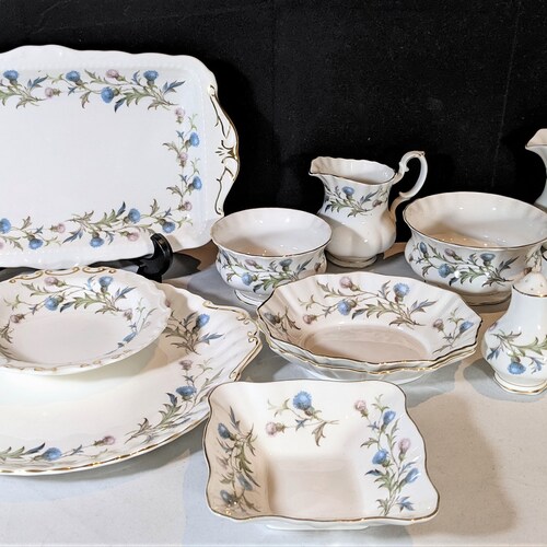 Vintage Royal Albert Tea Set Dinner Set Brigadoon Bone China - Etsy Canada