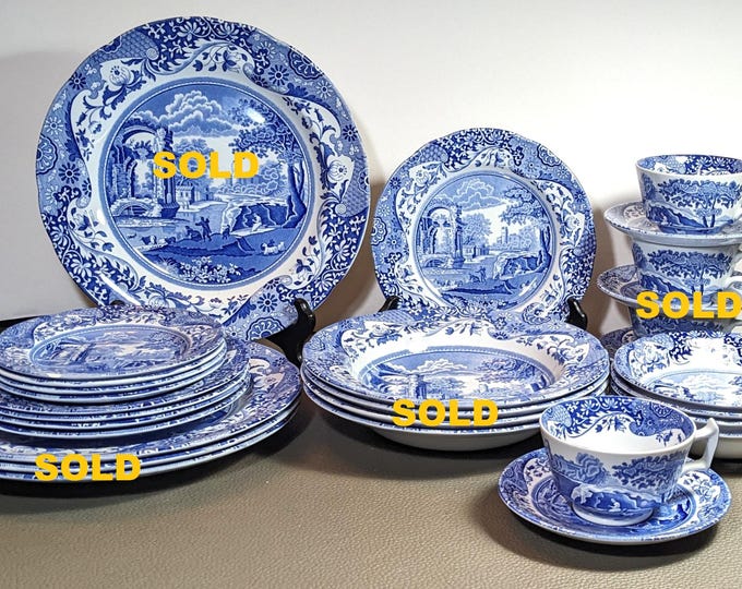 Spode Blue Italian Collection, Vintage, Open Stock - Etsy