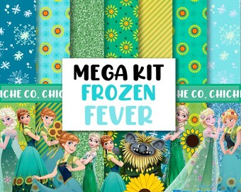 Frozen Digital Papers - Etsy