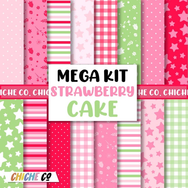 Strawberry Shortcake Birthday Clipart - Etsy