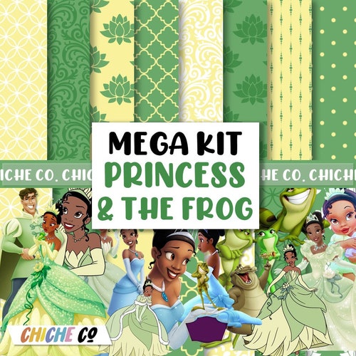Princess and the Frog Digital Scrapbook Background Papers - Etsy