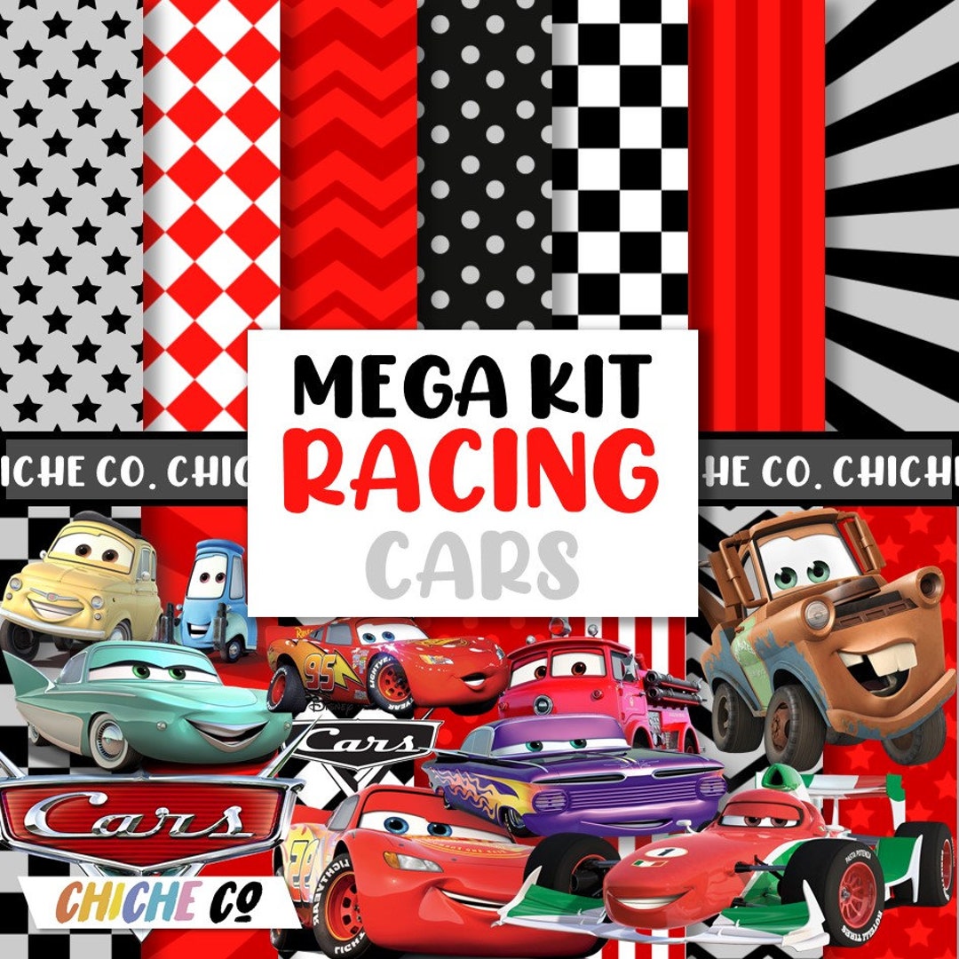 Digital Papers Cars Clipart PNG Scrapbook Instant Download - Etsy España