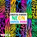Neon Animal Print Digital Papers Scrapbook Neon Colors Rock - Etsy