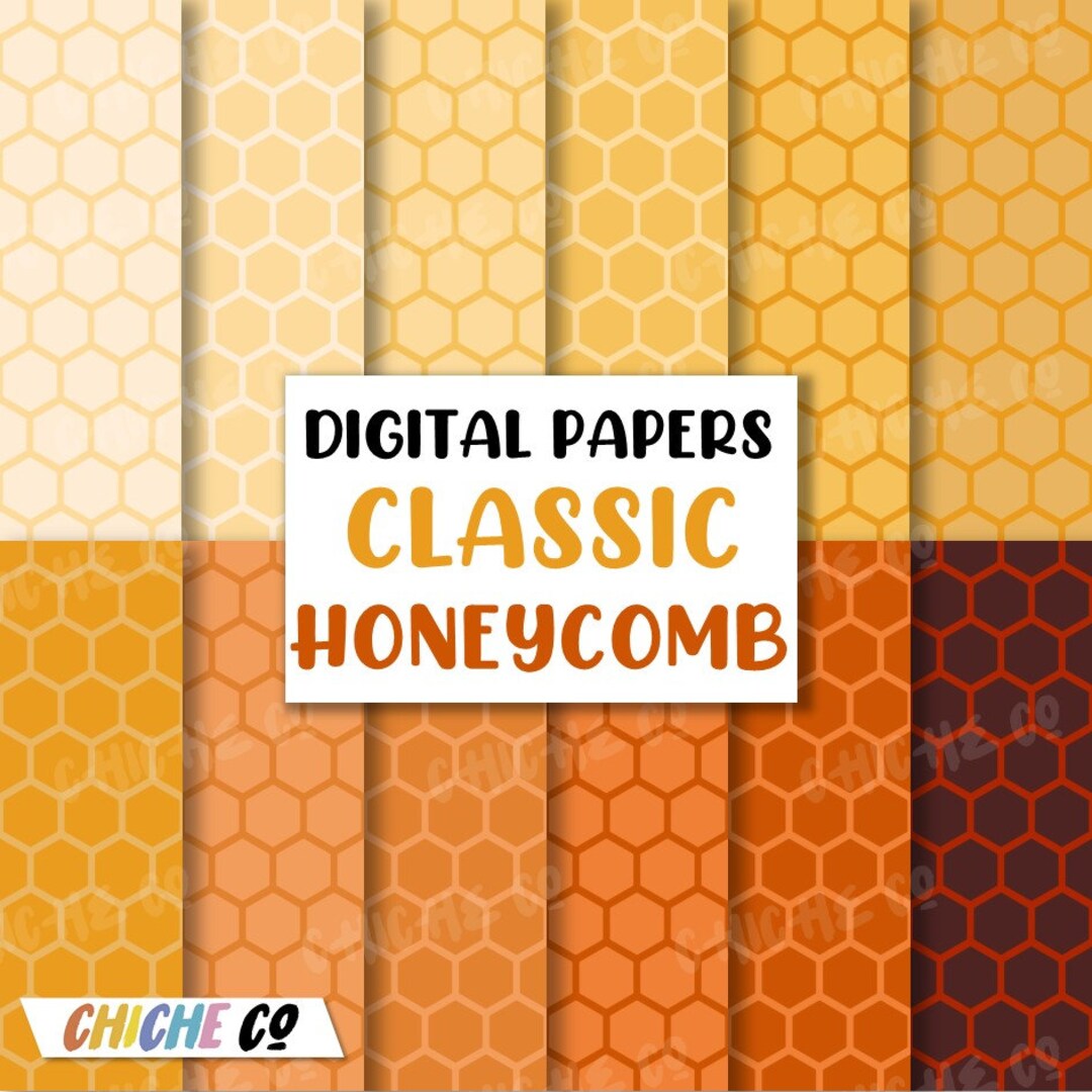 Digital Papers Classic Honeycomb Scrapbook Instant Download Background ...