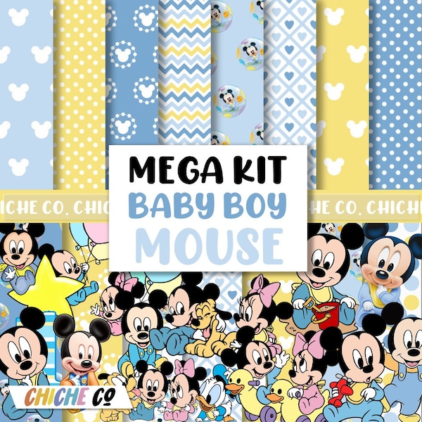 Baby Blue Mickey - Etsy