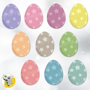 Super Pack Easter Eggs Clipart PNG Vector Graphics Clip Art Heart Star ...
