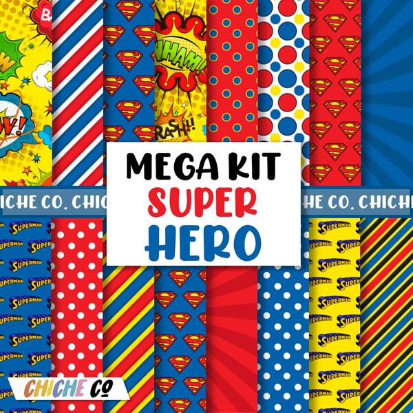 Super Hero Paper - Etsy