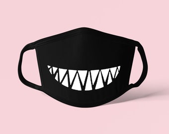 Monster teeth mask | Etsy