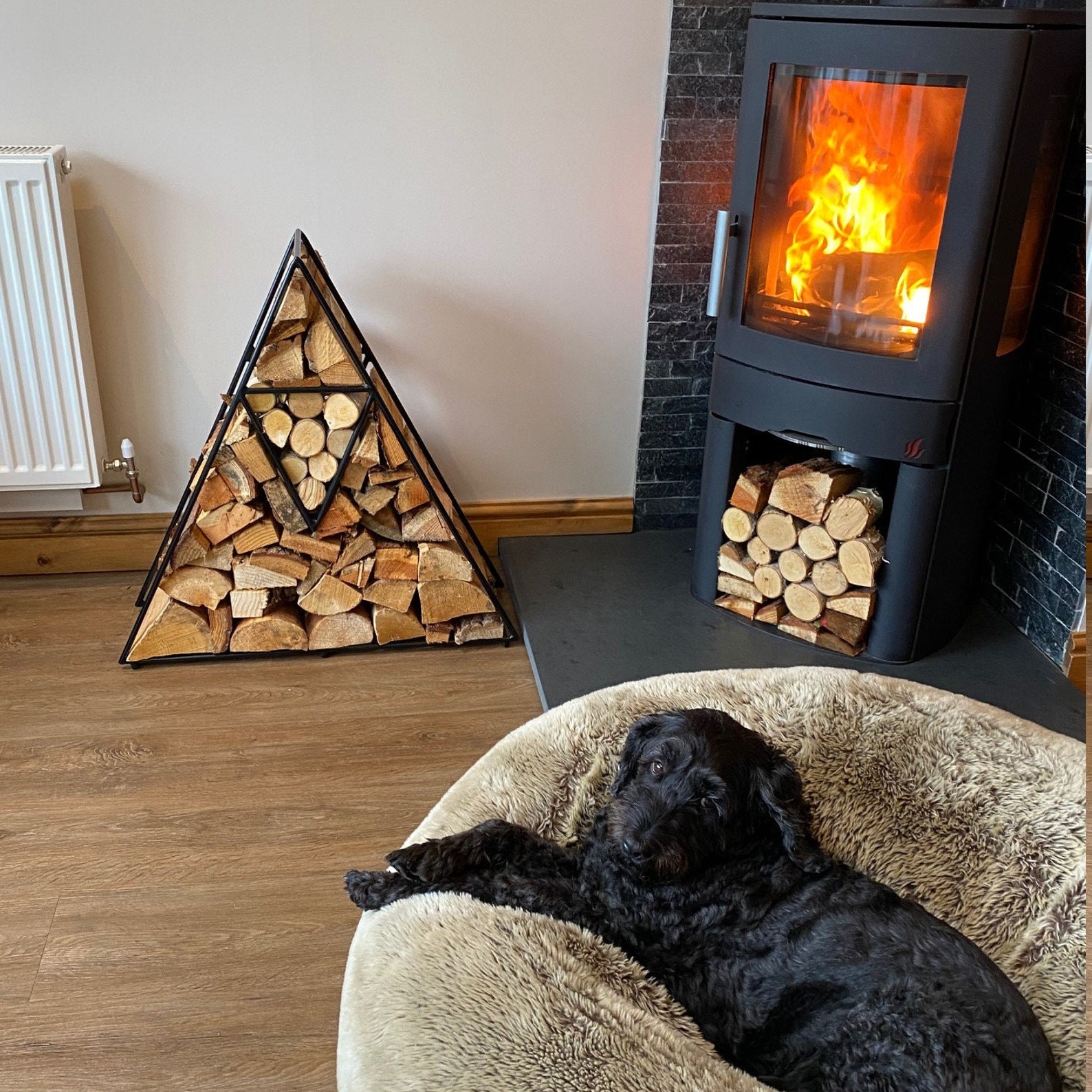 Log Store Log Holder Wall Mounted Log Store Furniture Log - Etsy UK