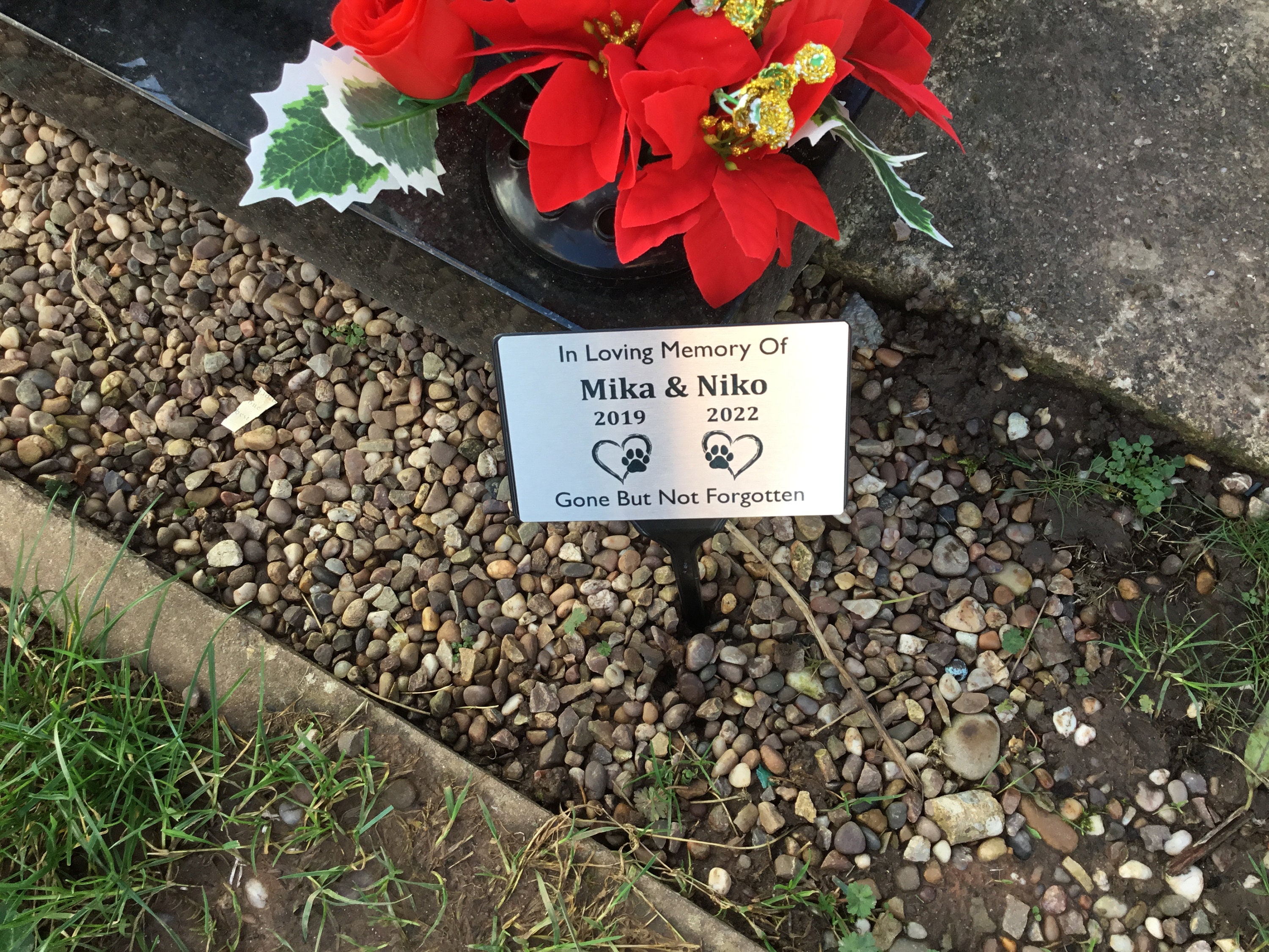 Personalised Memorial Plaque Memory Tree Grave Plaque Marker - Etsy UK