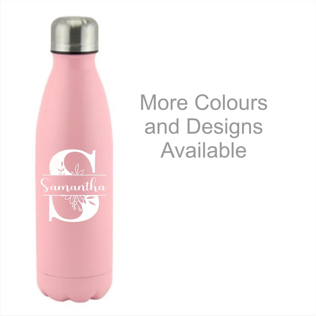 Personalised Engraved Water Bottle, 500 Ml Chilly Flask, Birthday Gifts ...