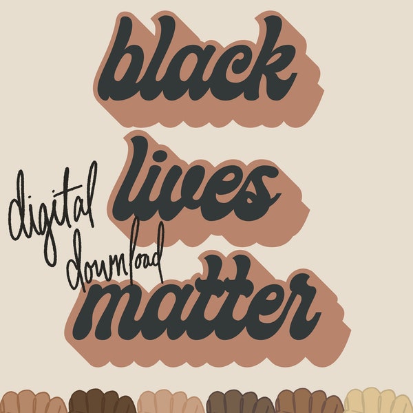 Black Lives Matter Poster - Etsy