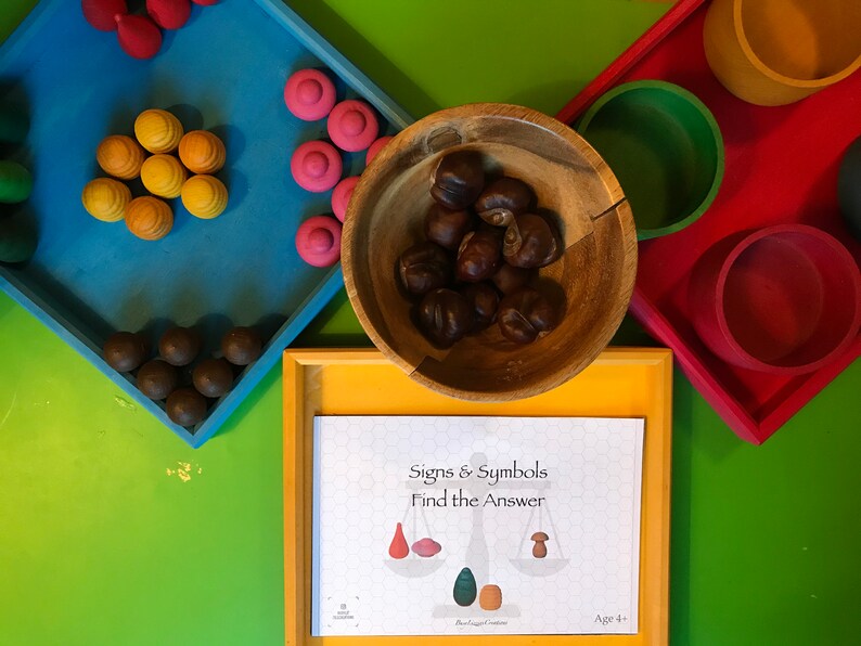 Loose Parts Signs & Symbols Algebra Game - Etsy