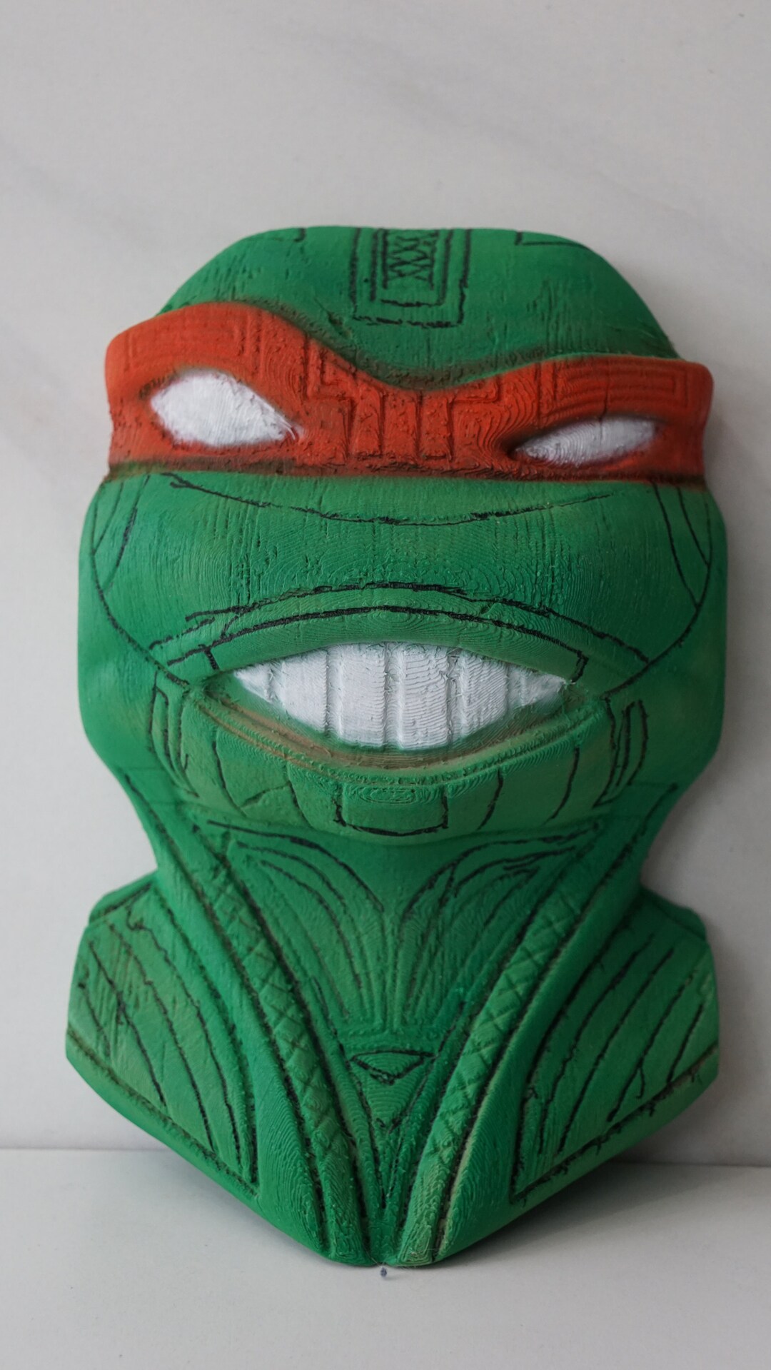 Tiki Michaelangelo Ninja Turtle Wall Art - Etsy