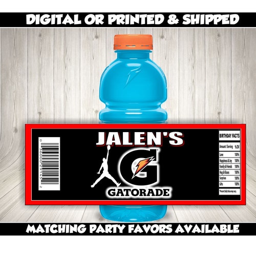 Jordan Inspired Sports Label-jordan Birthday Party-custom | Etsy