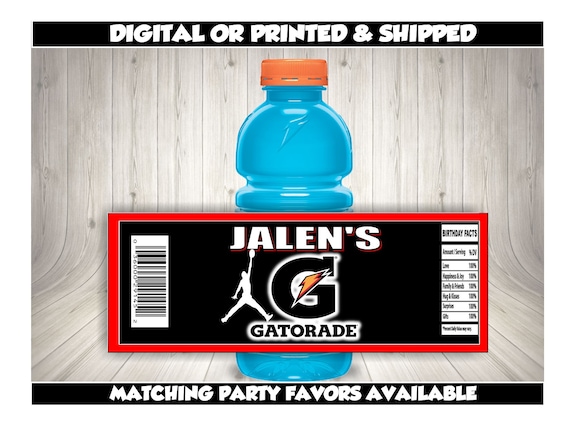 Jordan Inspired Sports Label-jordan Birthday Party-custom | Etsy