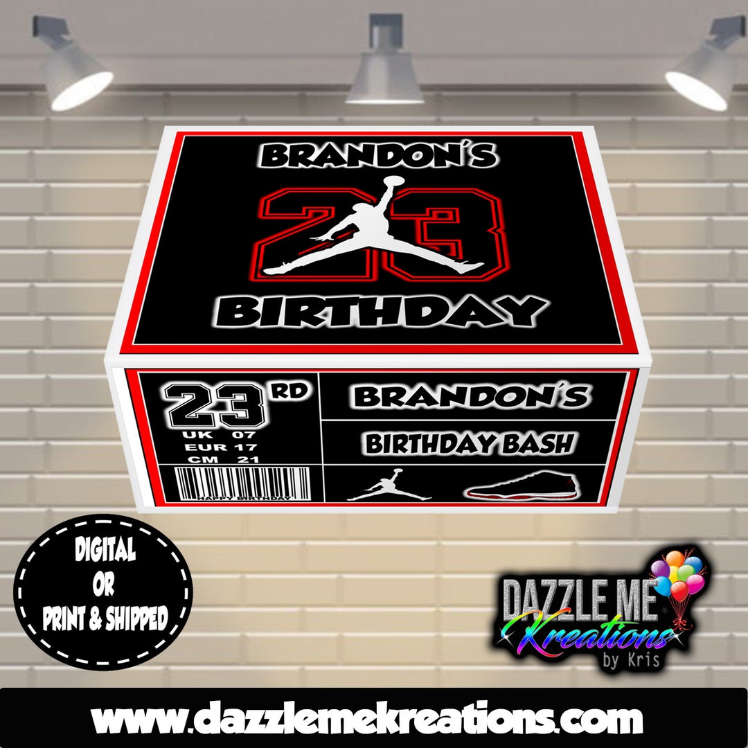 Jordan Inspired Favor Boxes- Shoe Box Themed Birthday-jordan Inspired ...