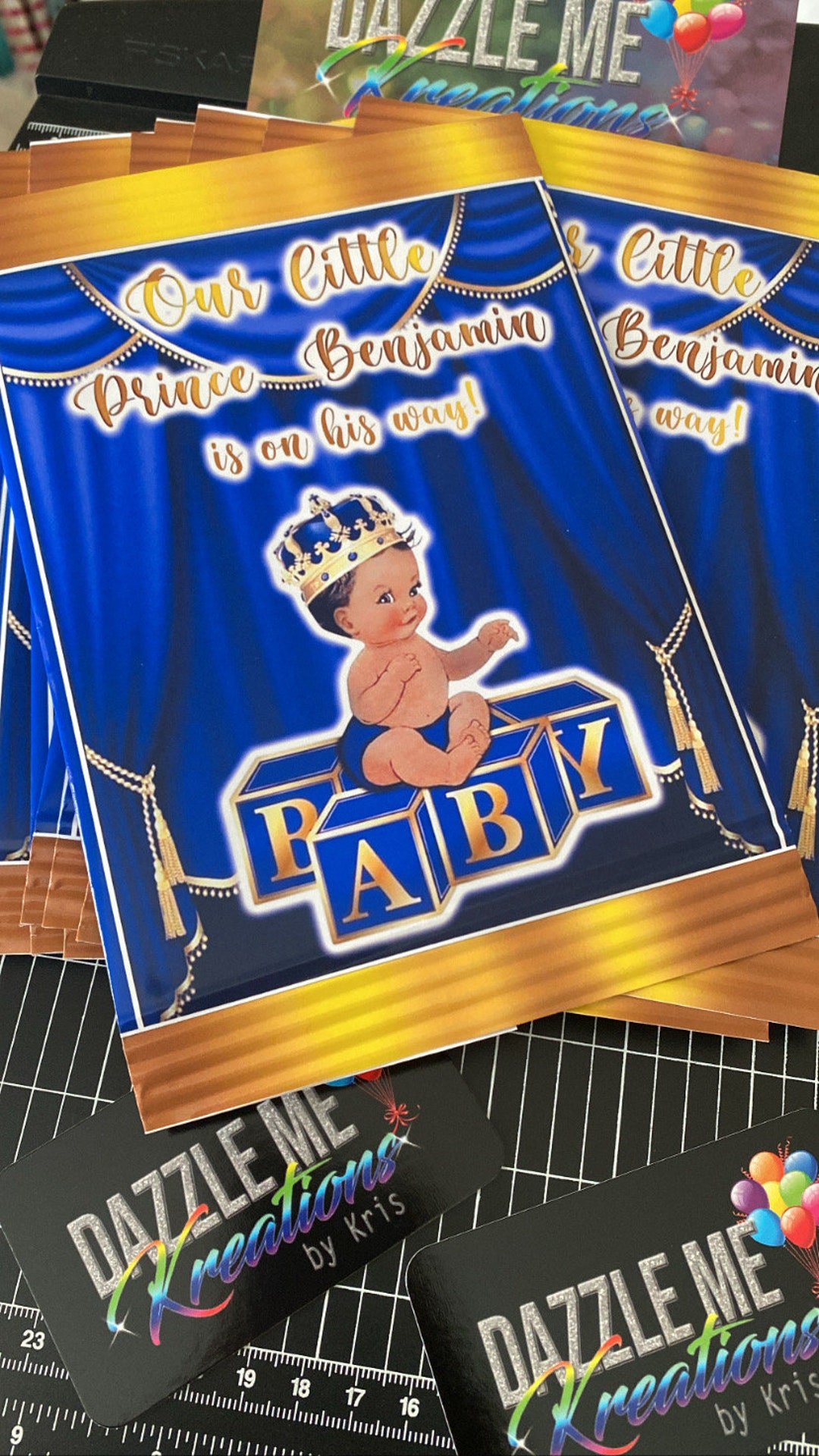 Prince Chip Bag, Baby Shower Chip Bag, Prince Baby Boy Shower, Prince ...