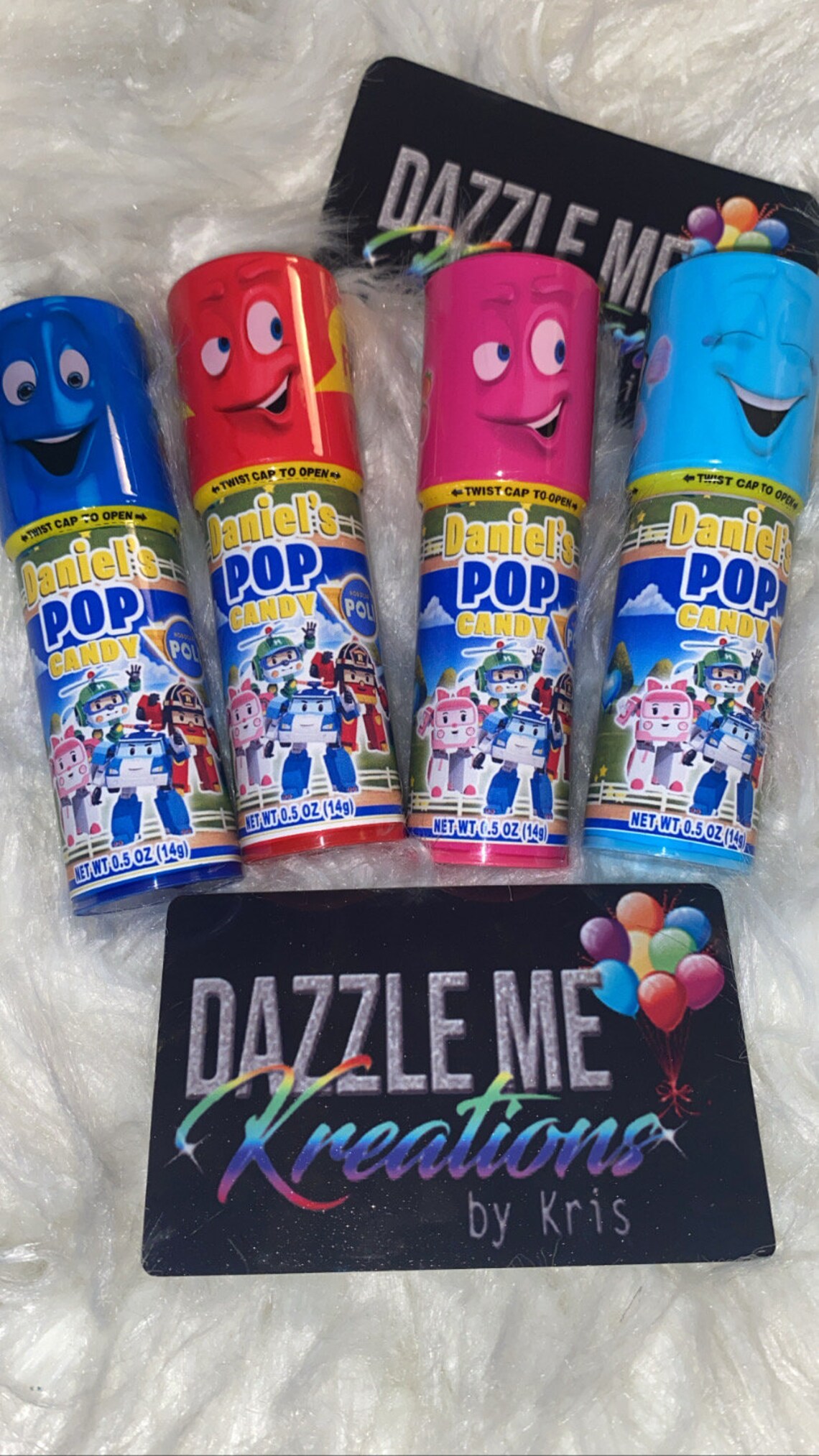 Robocar Poli Push Pop Candy Printable, Robocar Polli Chip Bag, Robocar ...