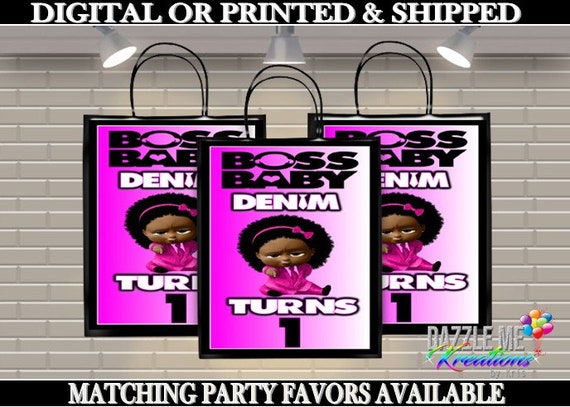 Boss Baby Gift Bag-boss Baby Birthday-boss Baby Party-boss | Etsy