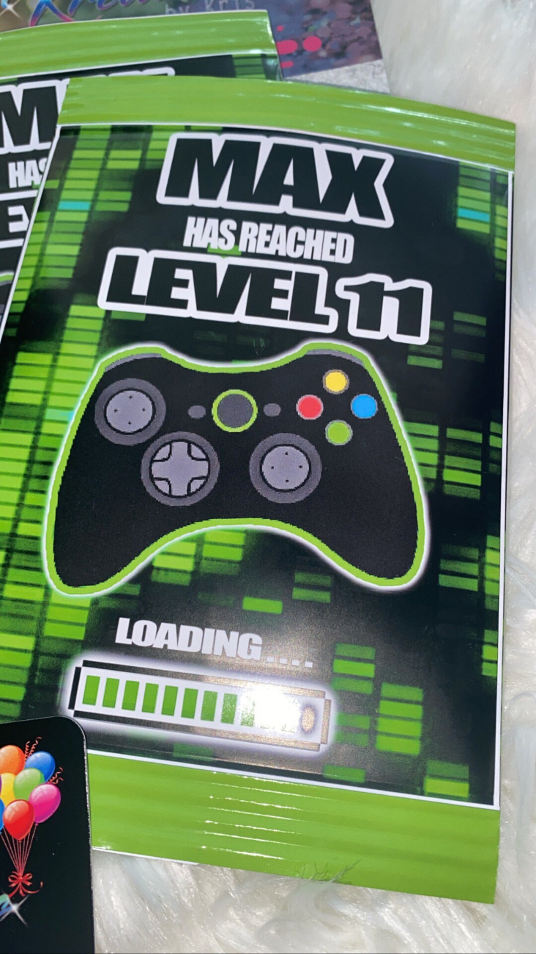 Video Game Chip Bag Video Game Party Chips Gamer Party Chip - Etsy