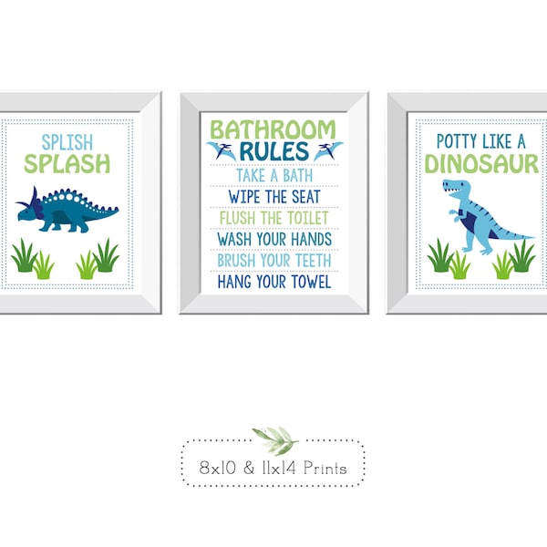 Dinosaur Bathroom - Etsy