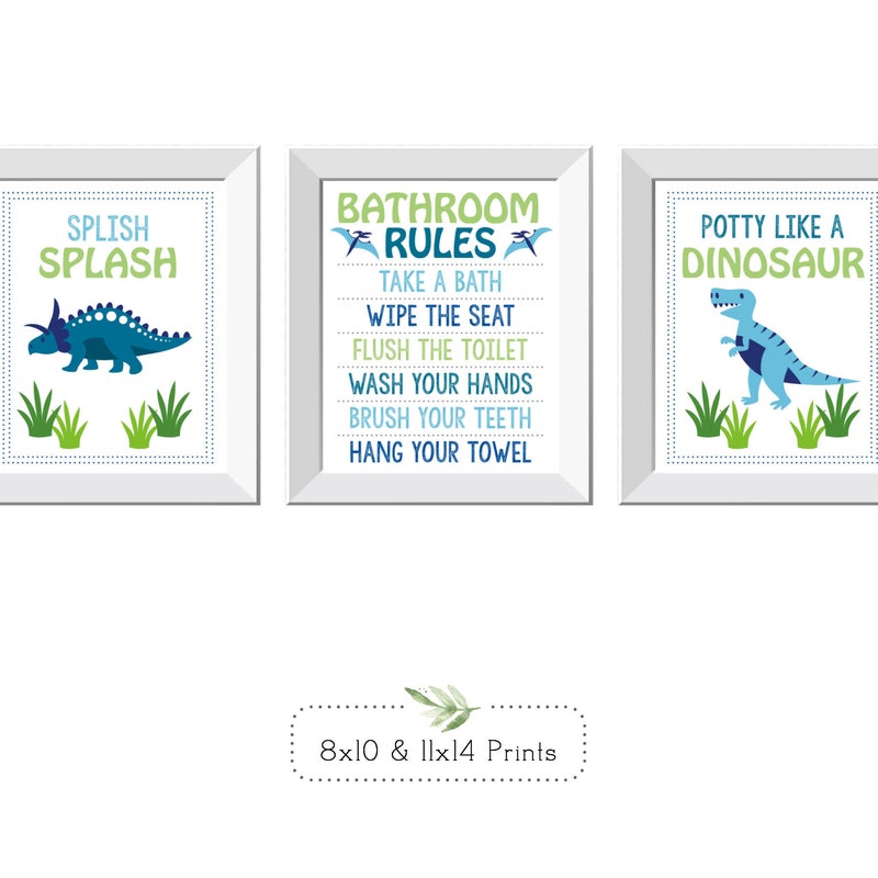 Dinosaur Bathroom - Etsy