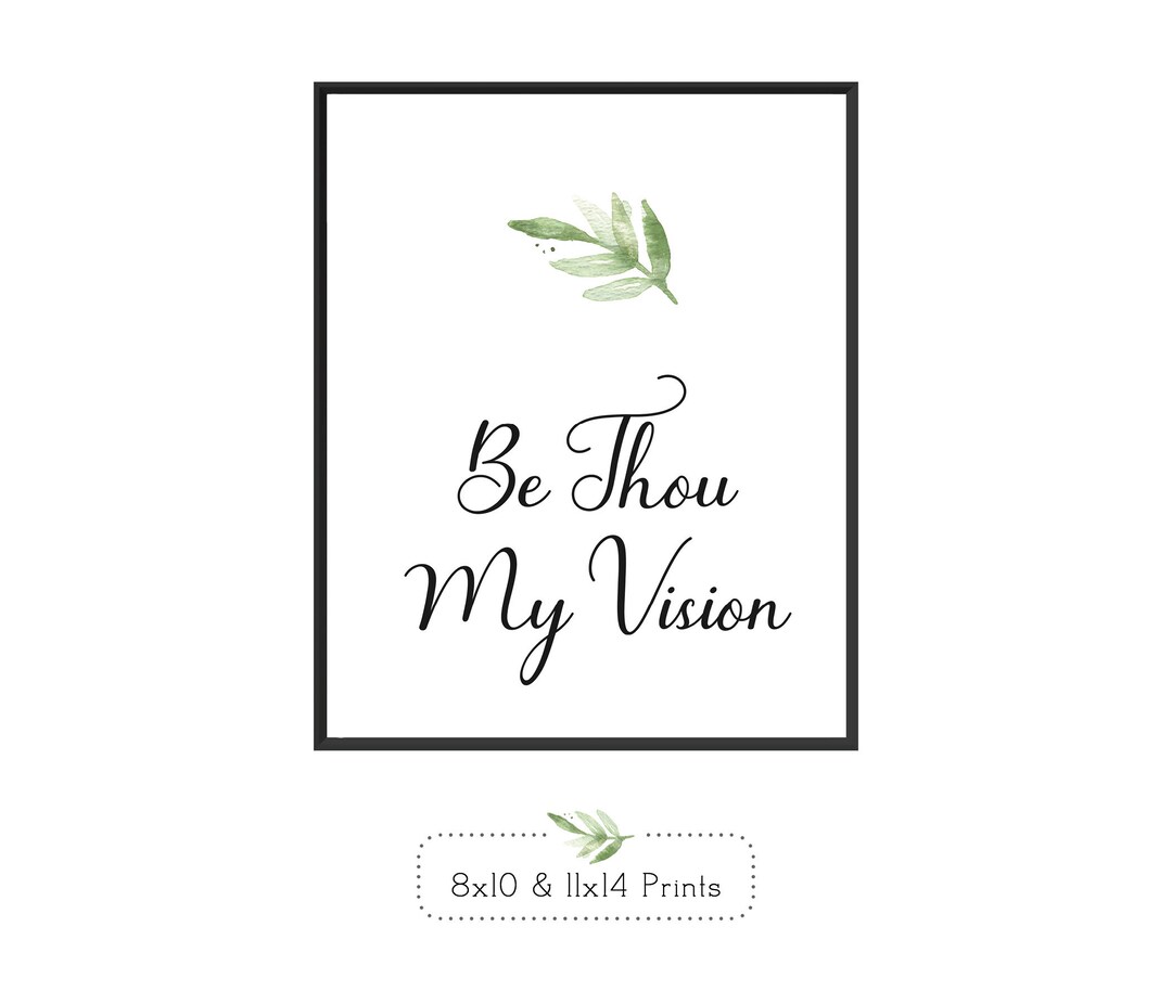 Simple Wall Decor, "be Thou My Vision", Inspirational Quotes, Hymn ...