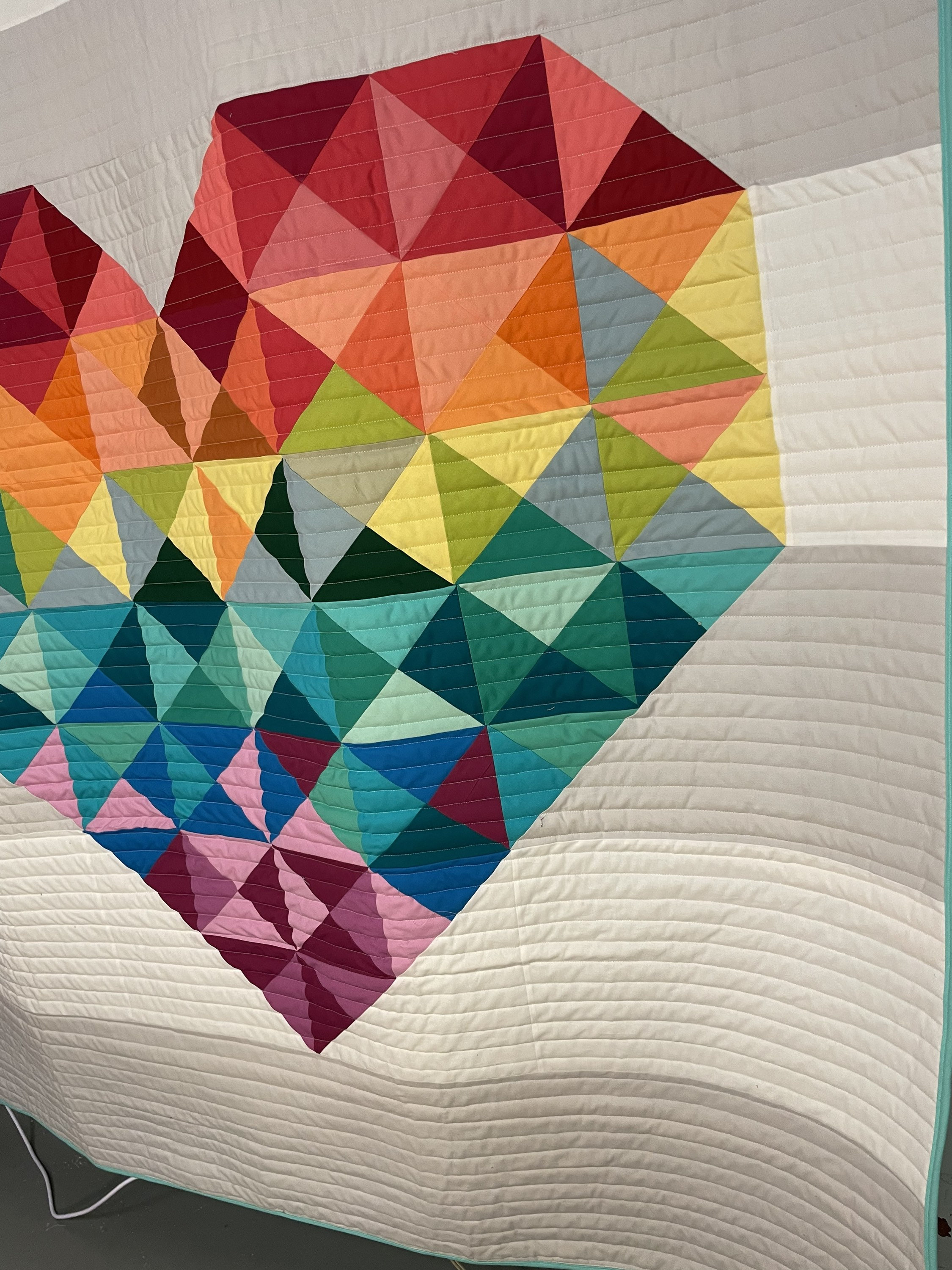 Modern Heart Quilt - Etsy