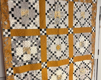 Bumble Bee Rag Quilt / Handmade Baby Rag Quilt / Child Rag Quilt / Lap ...