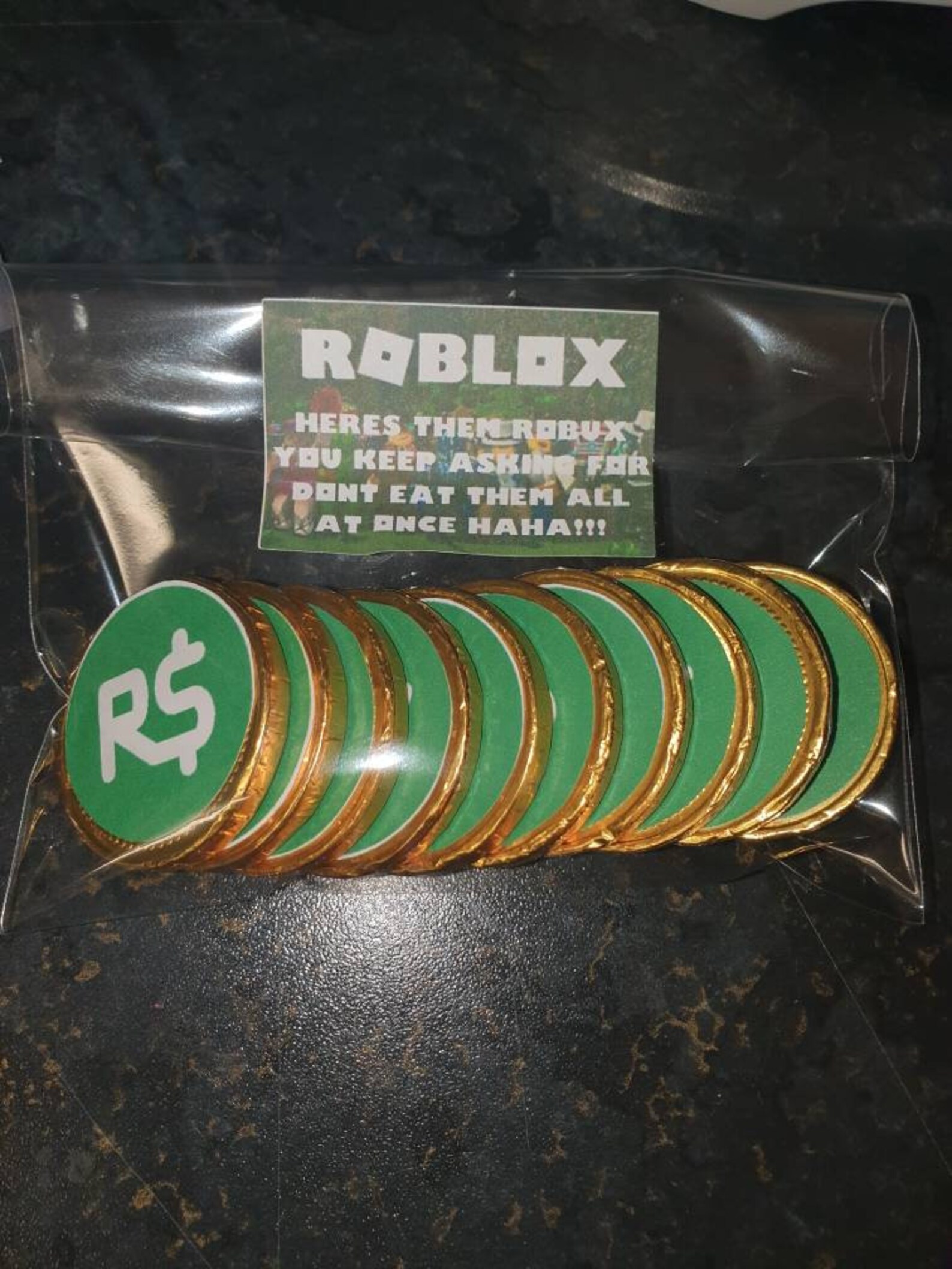 Roblox Robux chocolate coins | Etsy