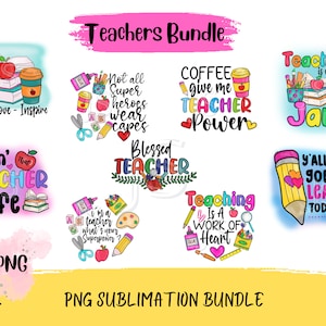 TEACHER PNG Bundle Teacher Appreciation Png School Teacher - Etsy