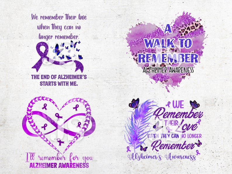 Dementia Support Clipart , Memory Loss Awareness Graphics - Etsy