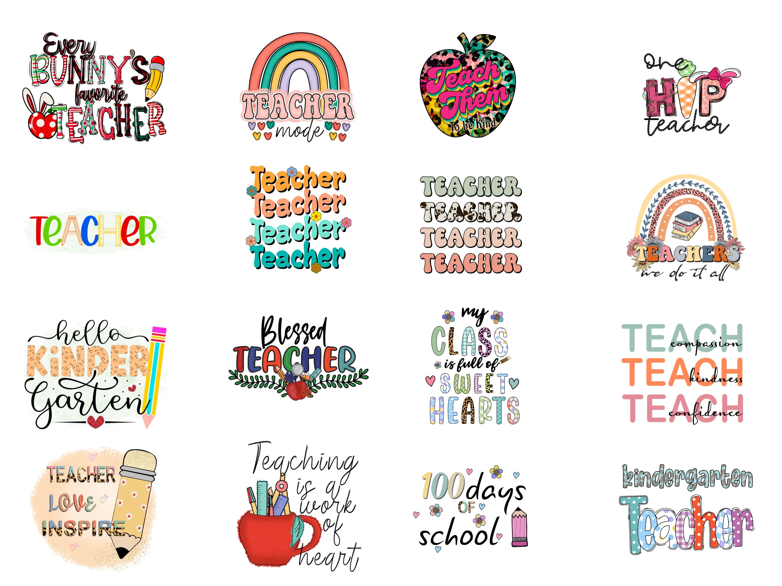 BEST TEACHER Png, Future Teacher Png, SUBLIMATION Teacher Bundles ...