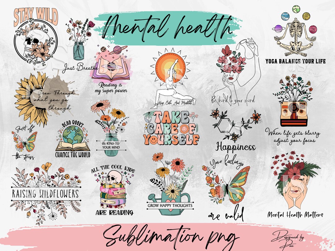 MENTAL HEALTH MATTERS Png Bundle, Big Bundle, Awareness Bundle ...
