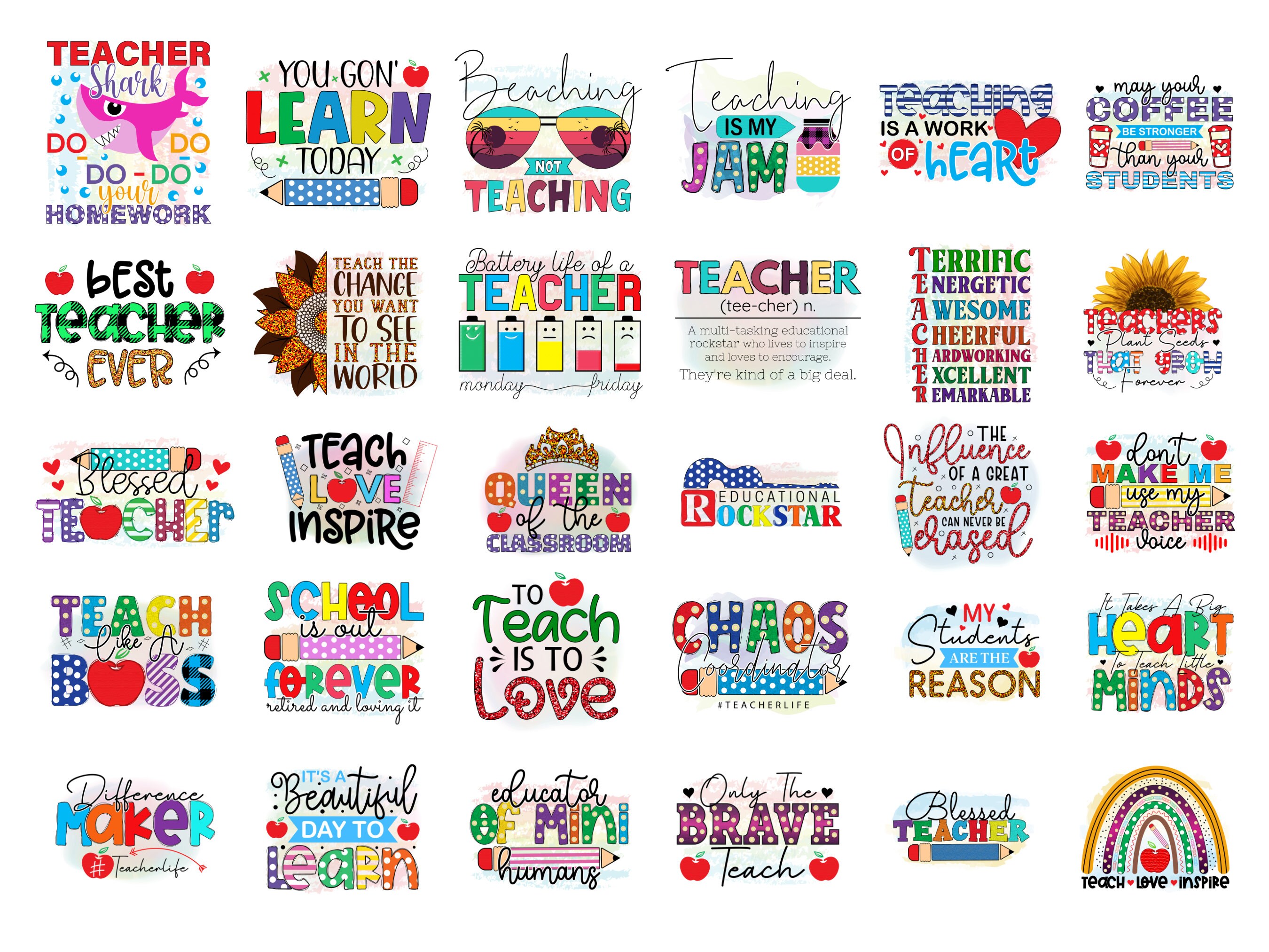 BEST TEACHER Png, Future Teacher Png, SUBLIMATION Teacher Bundles ...