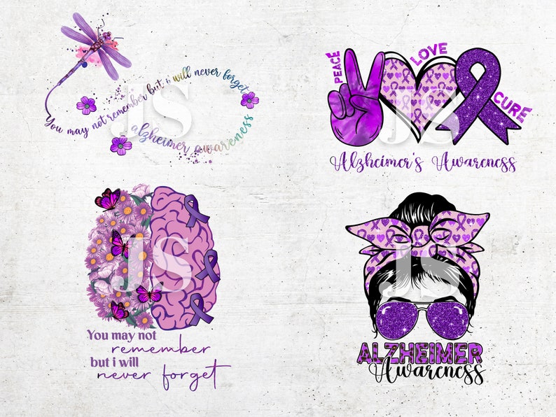 Dementia Support Clipart , Memory Loss Awareness Graphics - Etsy