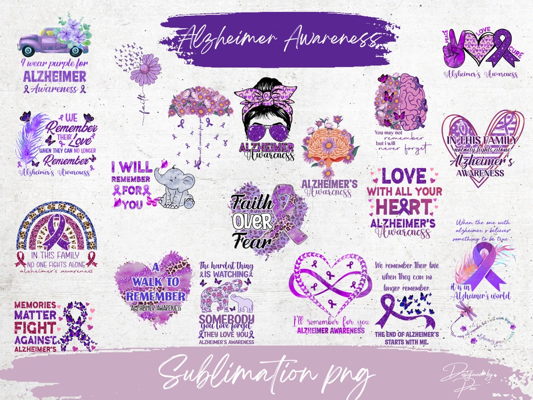 Dementia Support Clipart , Memory Loss Awareness Graphics - Etsy