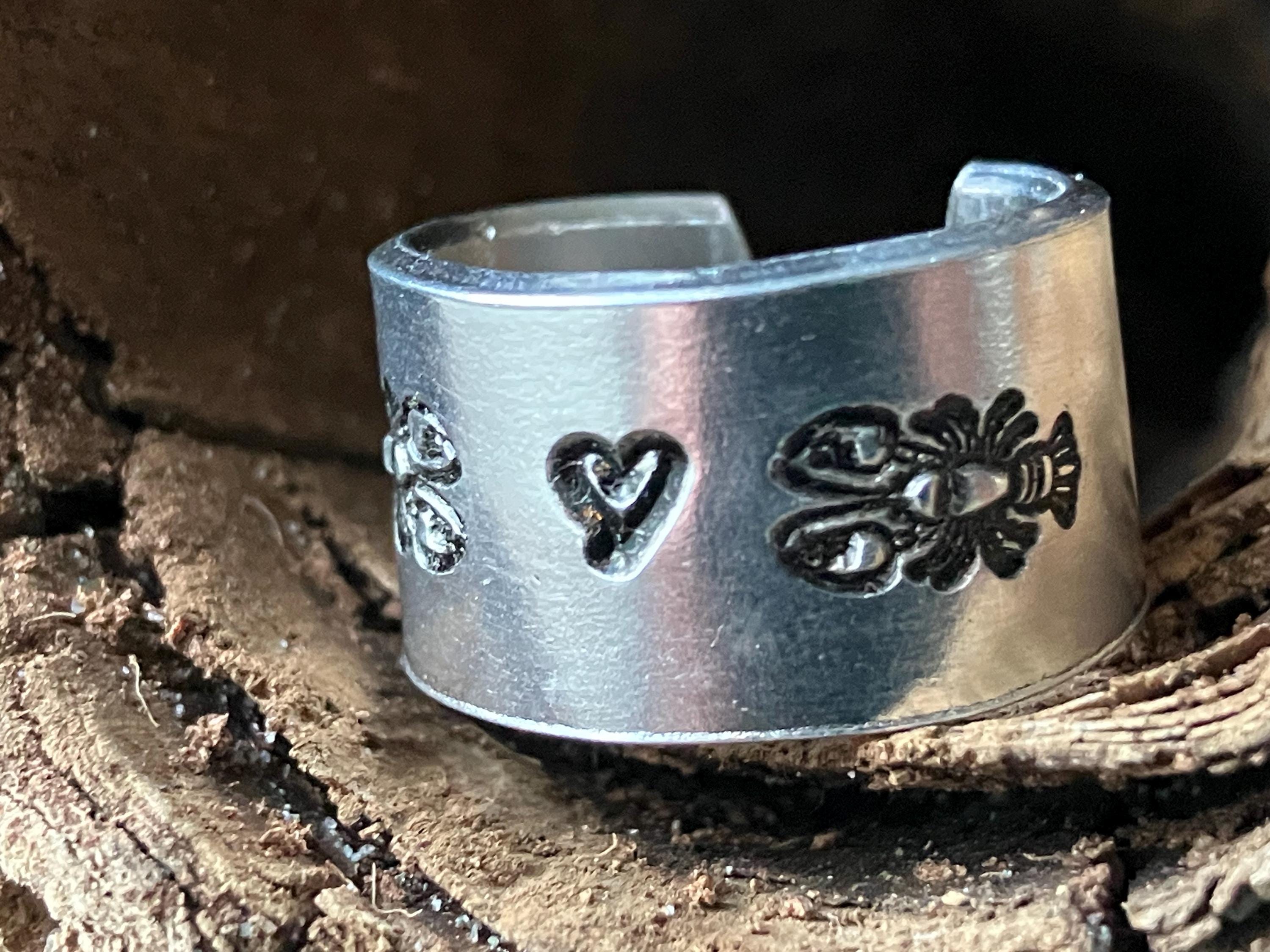 Stamped Lobster Rings - Etsy