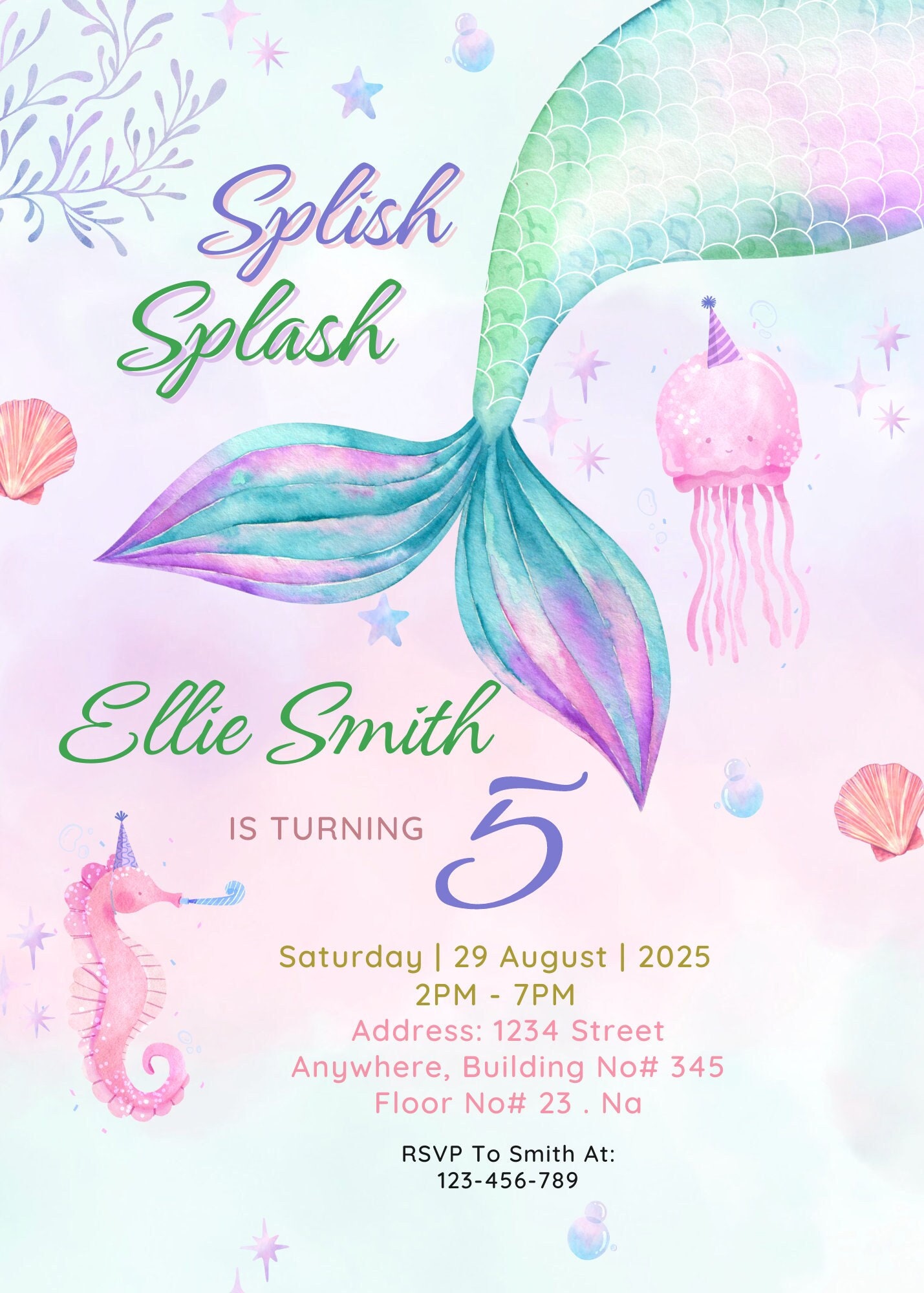 Splish Splash Party Invite - Etsy