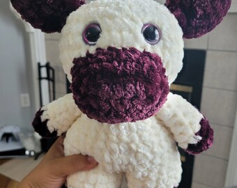 Purple Cow Plushie Cow Plushie Cow Toy Cow Doll - Etsy