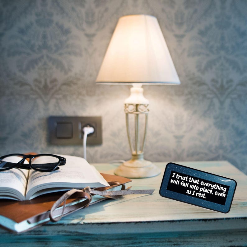 Sleep & Rest Affirmation Cards | Printable Digital Wellness Tool for ...