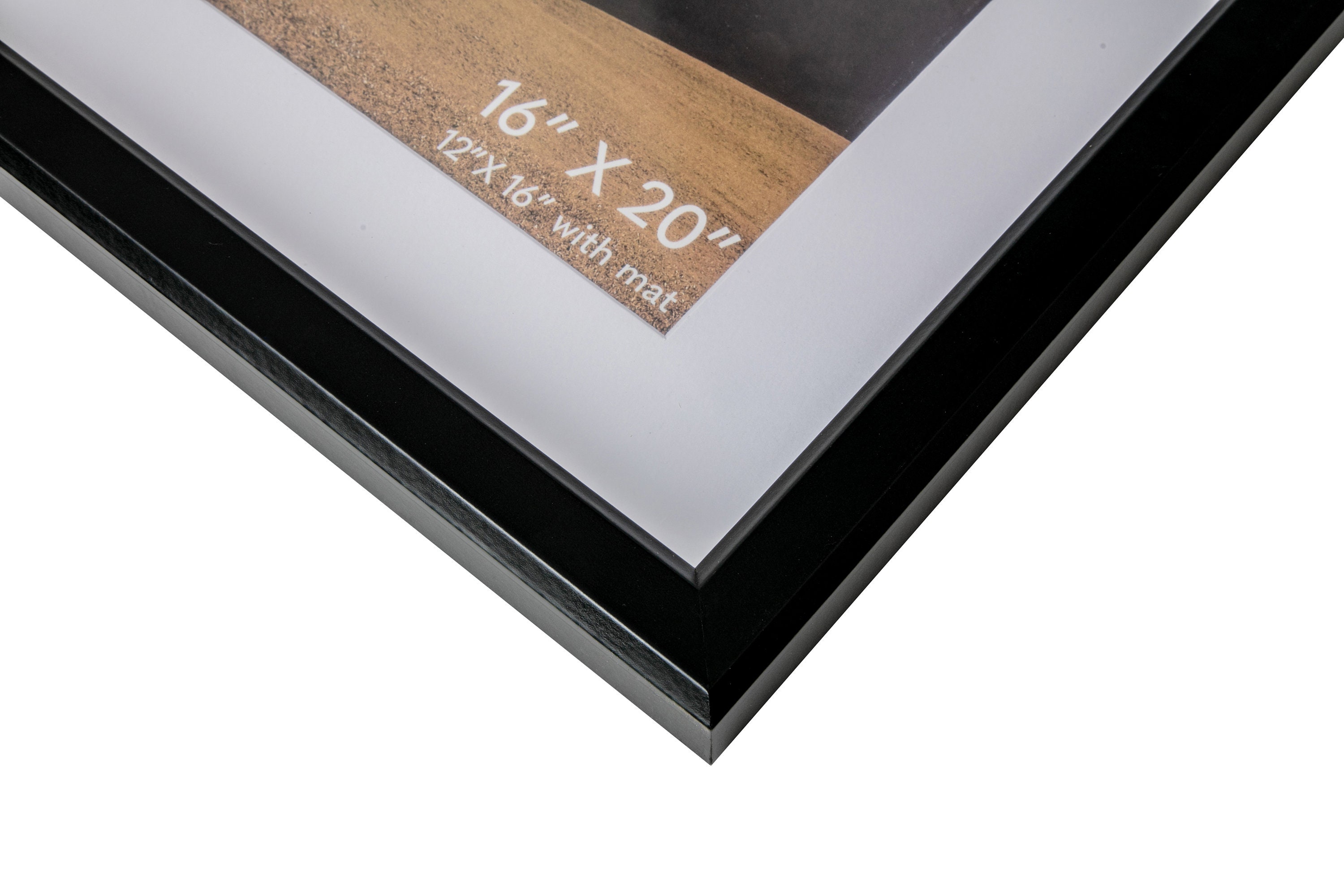 Photo Picture Frame Black Wood Frame 2-pack With Mat and - Etsy