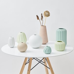 Round Shape Artistic Ceramic Vase Collection - Etsy