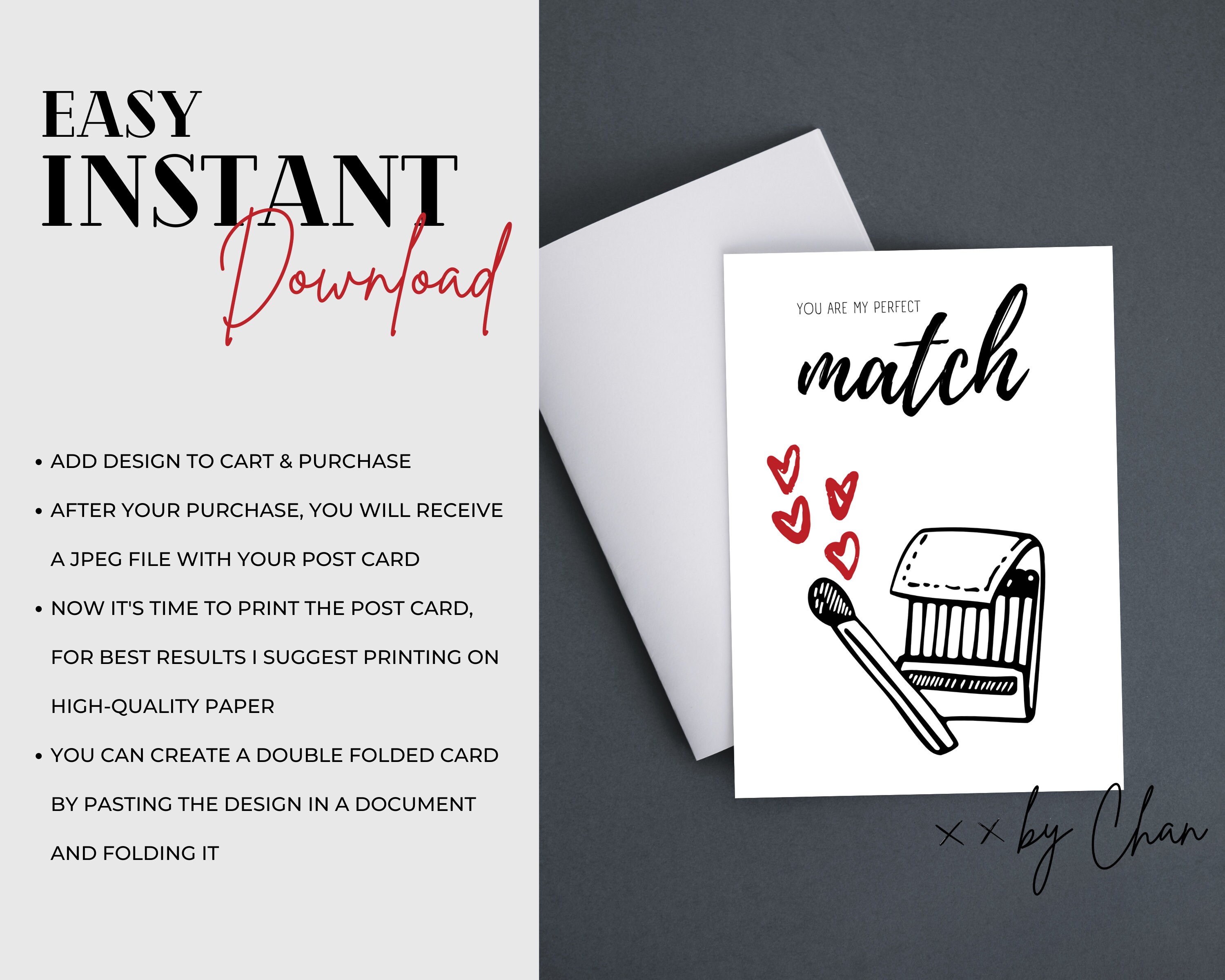 Valentines Day Cards Set of 8 PRINTABLES Digital Card Postcards ...