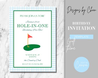 Editable Masters Party Birthday Invitation Template Digital Download ...