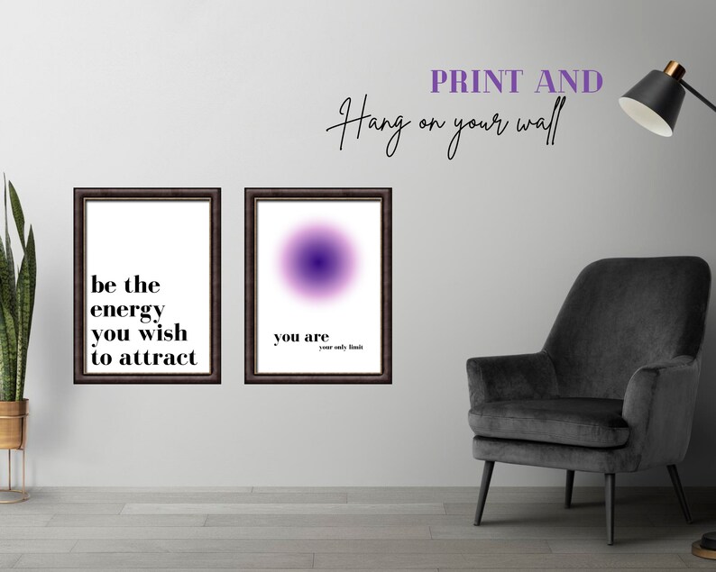 Manifest Wall Art Set of 10 PRINTABLES Retro Wall Decor - Etsy